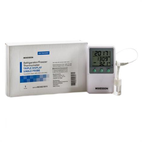 McKesson Refrigerator Single-Probe Thermometer With Triple Display