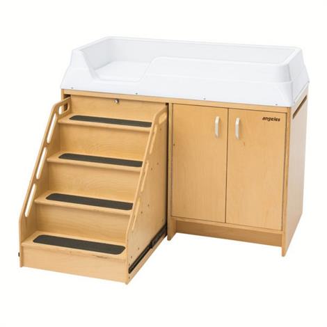 Childrens Factory Angeles Changing Table With Locking Stairs | Tables ...