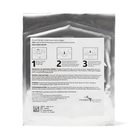 Buy Medline Puracol Plus AG Collagen Dressing [with Silver]
