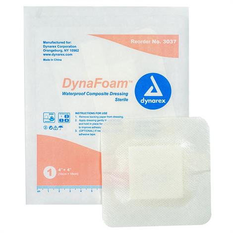 Dynarex DynaFoam Waterproof Bordered Composite Dressing | Composite ...