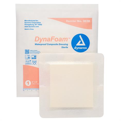 Dynarex DynaFoam Waterproof Bordered Composite Dressing | Composite ...