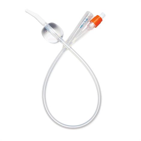 Medline Two-Way 100% Select Silicone Coude Tip Foley Catheter - 10cc ...