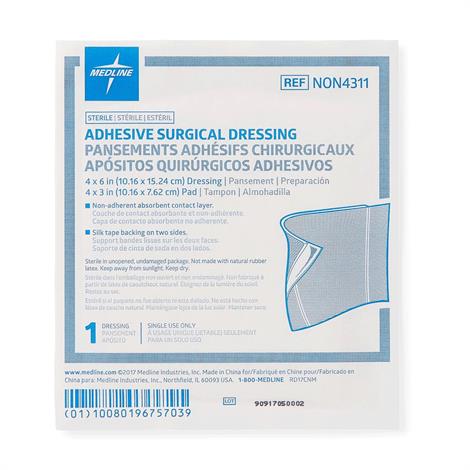 Medline Adhesive Surgical Dressing | Absorbent Dressings