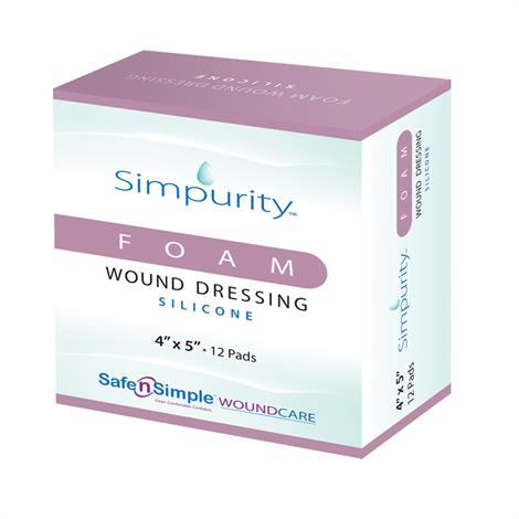 Safe N Simple Simpurity Foam Wound Dressing With Silver Silicone | Foam ...