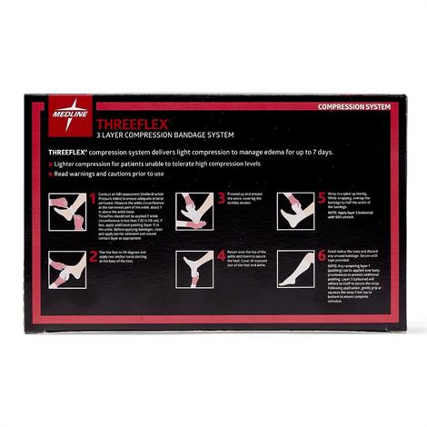 Medline ThreeFlex Three Layer Compression Bandage System