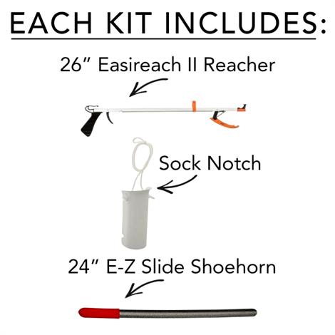 Sammons Preston Basic Assistive Device Kit II | Reachers or Reaching Aids