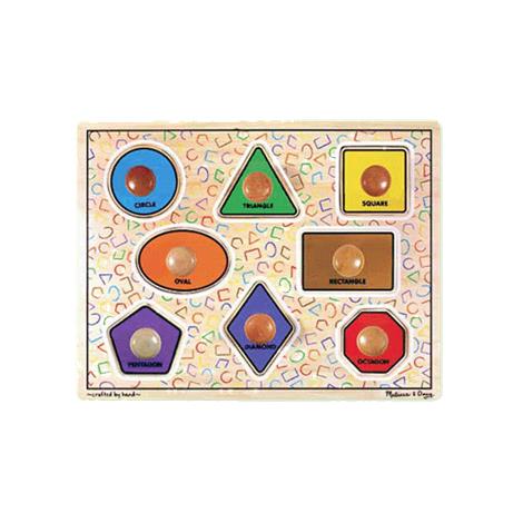 Melissa & Doug Large Shapes Jumbo Knob Puzzle | Puzzles