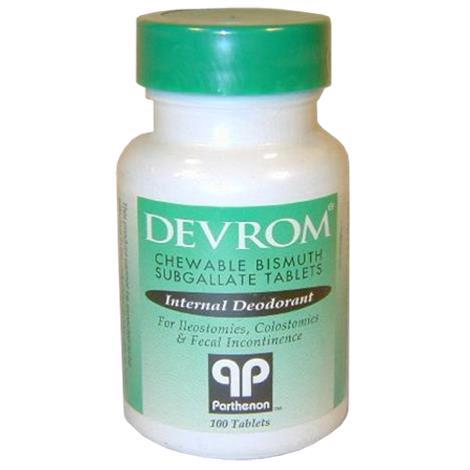 Parthenon Devrom Chewable Internal Deodorant Tablets | Odor Removers