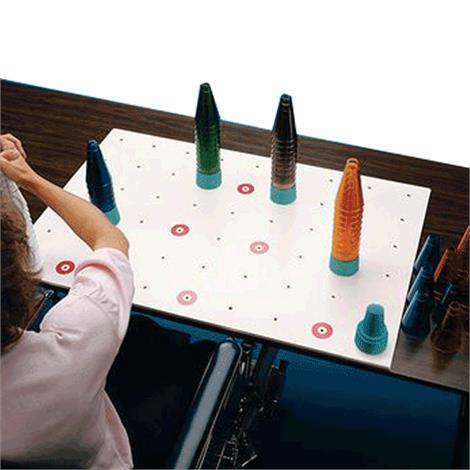 Rolyan Stacking Cone Pattern Board | Hand Exercisers
