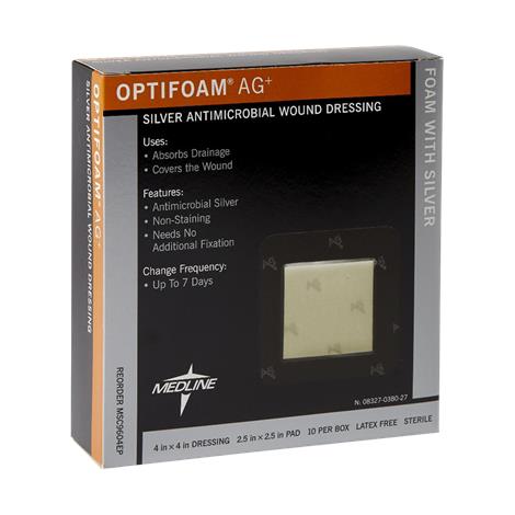Medline Optifoam Ag Silver Antimicrobial Foam Dressing | Silver Dressings