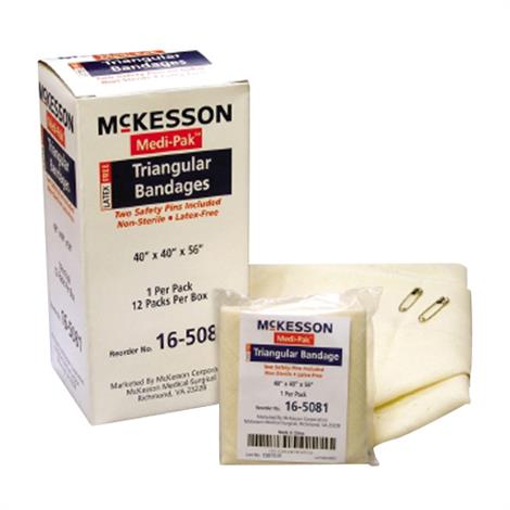 McKesson Medi-Pak Muslin Non-Sterile Triangular Bandage | Triangular ...
