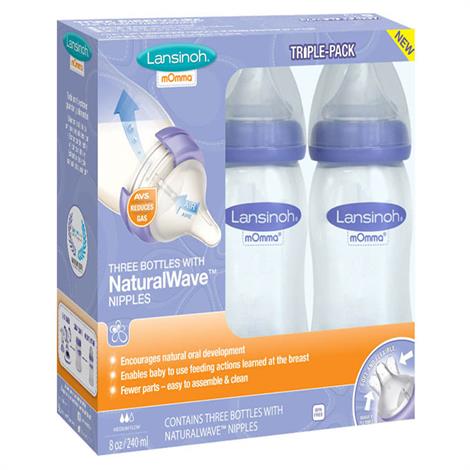 Lansinoh mOmma Bottle With NaturalWave Nipple | Nursing Aids