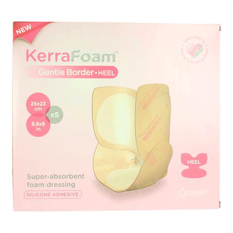 Crawford KerraFoam Gentle Border Heel Dressing | Foam Dressings