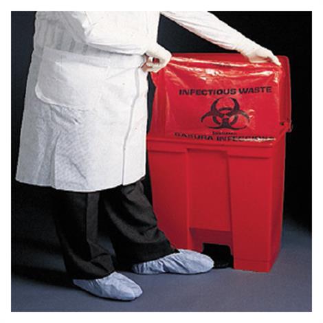 McKesson Red Infectious Waste Bag With Twist Tie Closure | Liners