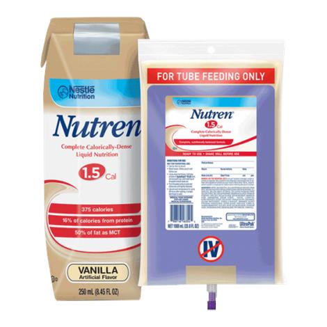 Nestle Nutren 1.5 Complete High-Calorie Liquid Nutrition UltraPak System