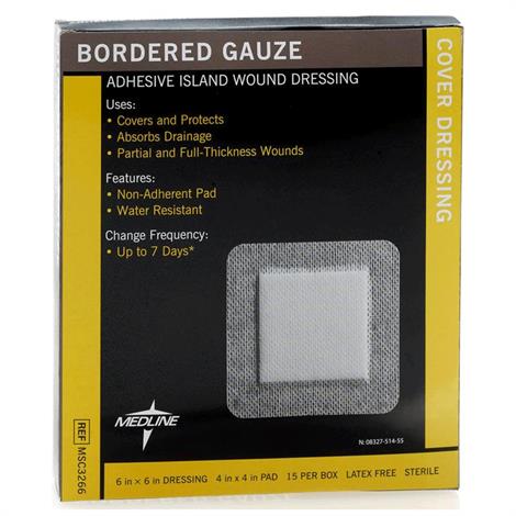 Buy Medline Sterile Bordered Gauze | Island Wound Dressing