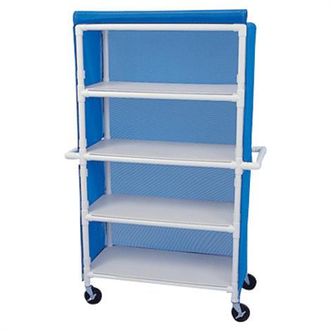 Buy Four Shelf Linen Cart With Cover | Healthline Medical Cart