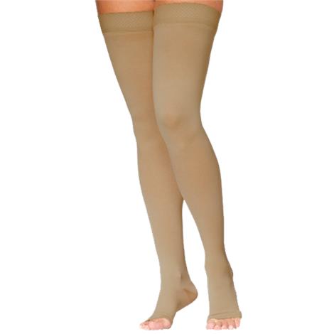 Juzo Silver Soft Thigh High 30-40 mmHg Compression Stockings with ...