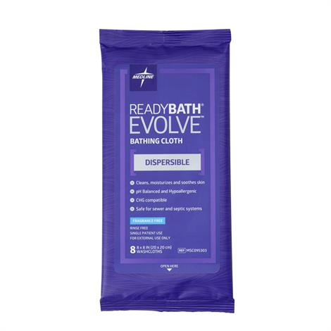 Medline ReadyBath Evolve Bathing Cloths | Washcloths and Wipes