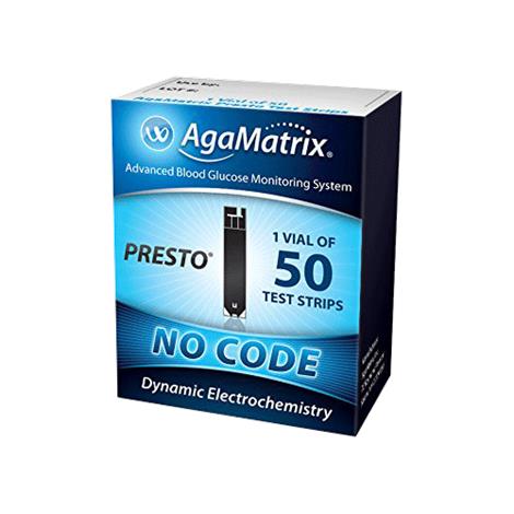 Agamatrix WaveSense Presto End Fil Blood Glucose Test Strips | Test Strips