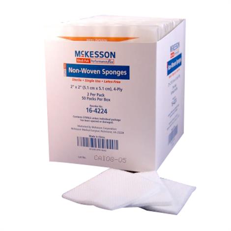 McKesson Medi-Pak Sterile 4-Ply Non-Woven Sponges | Gauze Sponges