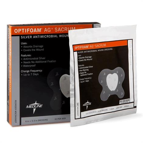 Shop Medline Optifoam Antimicrobial Adhesive Sacral Dressing