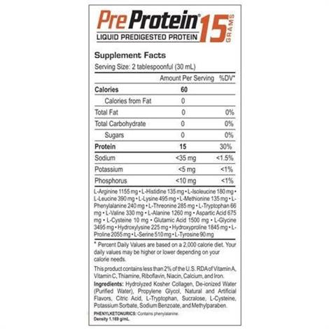 Pre-Protein 15 Liquid Predigested Protein | Nutritional Drinks & Bar