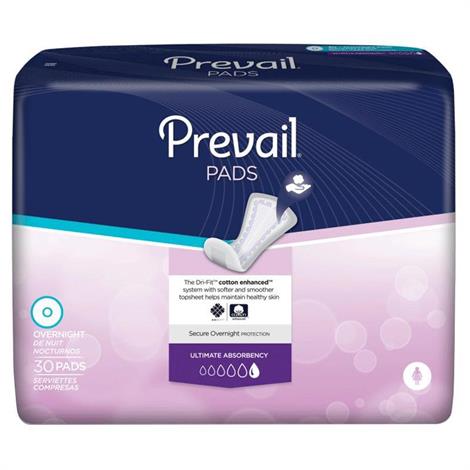 Prevail Overnight Absorbency Bladder Control Pads | PVX-120 | HPFY