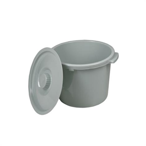 Roscoe Medical Commode Bucket with Handle and Lid | Commode Aids