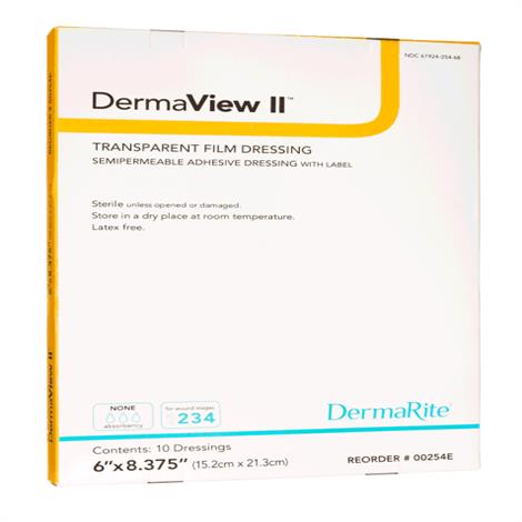 Dermarite DermaView II Transparent Semipermeable Adhesive Film Wound ...