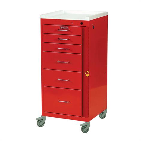 Harloff Six Drawer Mini Line Emergency Cart With Breakaway Lock ...