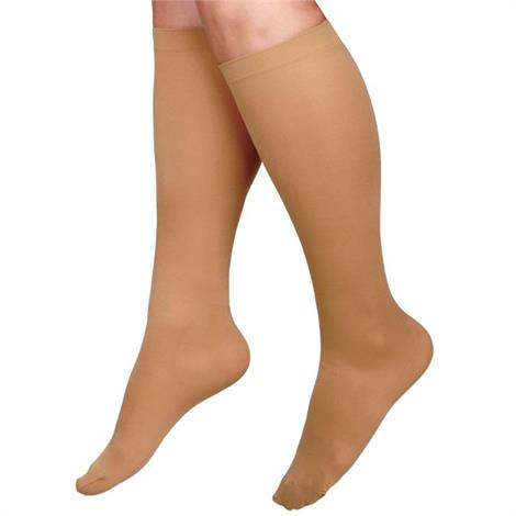 Medline Curad Hospital-Quality Closed Toe Knee High 15-20mmHg Medical ...