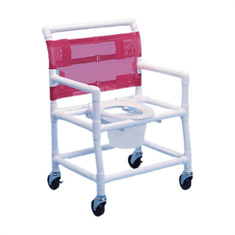 Healthline Bariatric Extra-Wide Shower Commode Chair | Rolling Shower ...