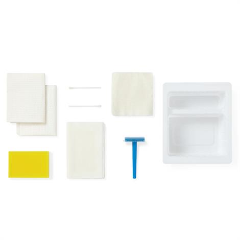 Medline Surgical Shave Prep Tray | Surgical Skin Prep