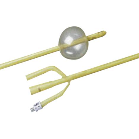 Bard Three-Way Silicone Elastomer Coated Specialty Latex Foley Catheter ...