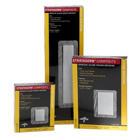 Medline Stratasorb Composite Island Dressing | Composite Dressings