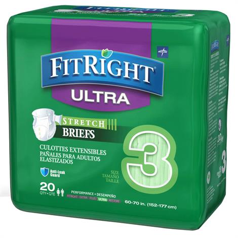 Buy FitRight Stretch Ultra Briefs | Medline Adult Briefs