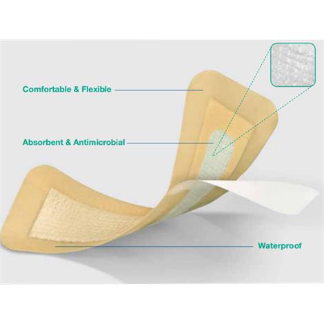 Convatec Aquacel Ag Hydrocolloid Hydrofiber Surgical Cover Dressing ...
