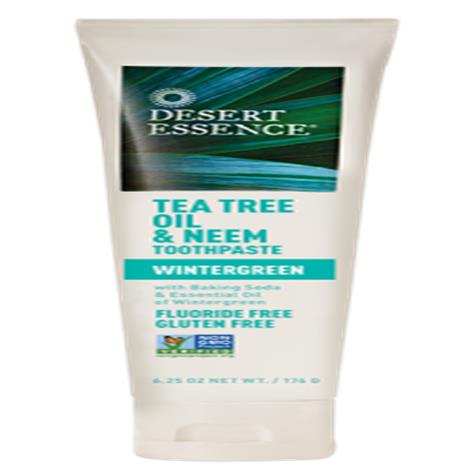 Desert Essence Tea Tree Oil And Neem Wintergreen Toothpaste | Oral Care