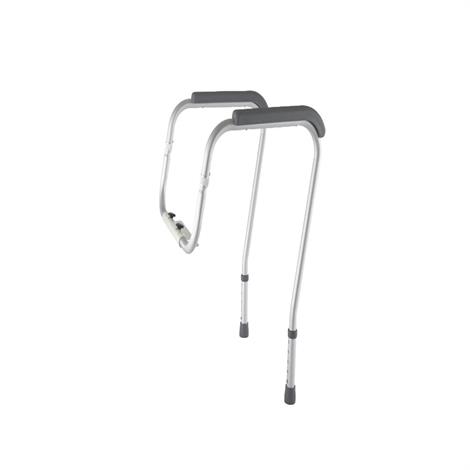 Medline Aluminum Foldable Toilet Safety Rail | Grab Bars & Safety Rails
