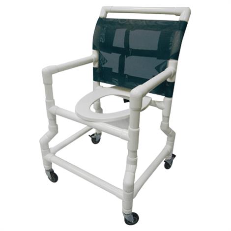 Healthline Shower Commode Chair With Flarred Base | Rolling Shower ...