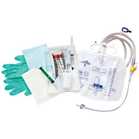 Medline Two Layer Silicone Closed System Foley Catheter Tray