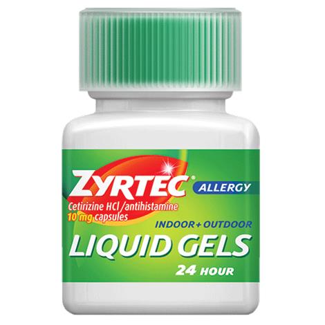 Zyrtec Allergy Liquid Gels | Allergy Relief