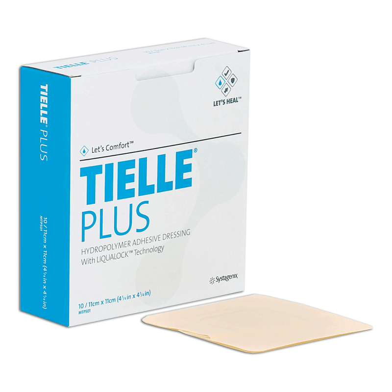 Systagenix Tielle Plus Hydropolymer Adhesive Foam Dressing with ...