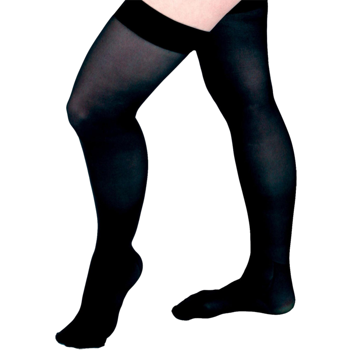 Medline Curad Hospital-Quality Closed Toe Thigh High 15-20mmHg Medical ...